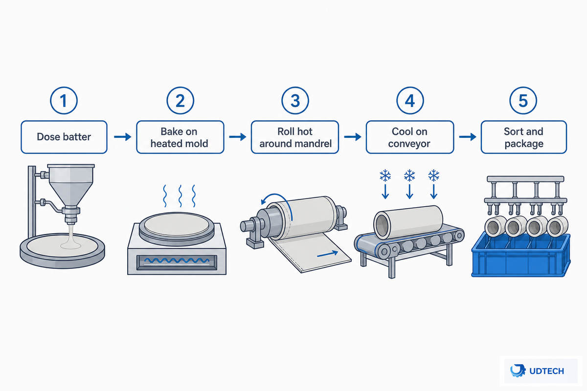 How Does an Automatic Egg Roll Machine Work? - UDTECH